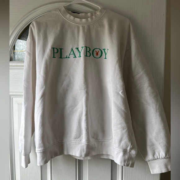 PLAYBOY | Tops | Playboy Crew Neck Sweatshirt Size L | Poshmark